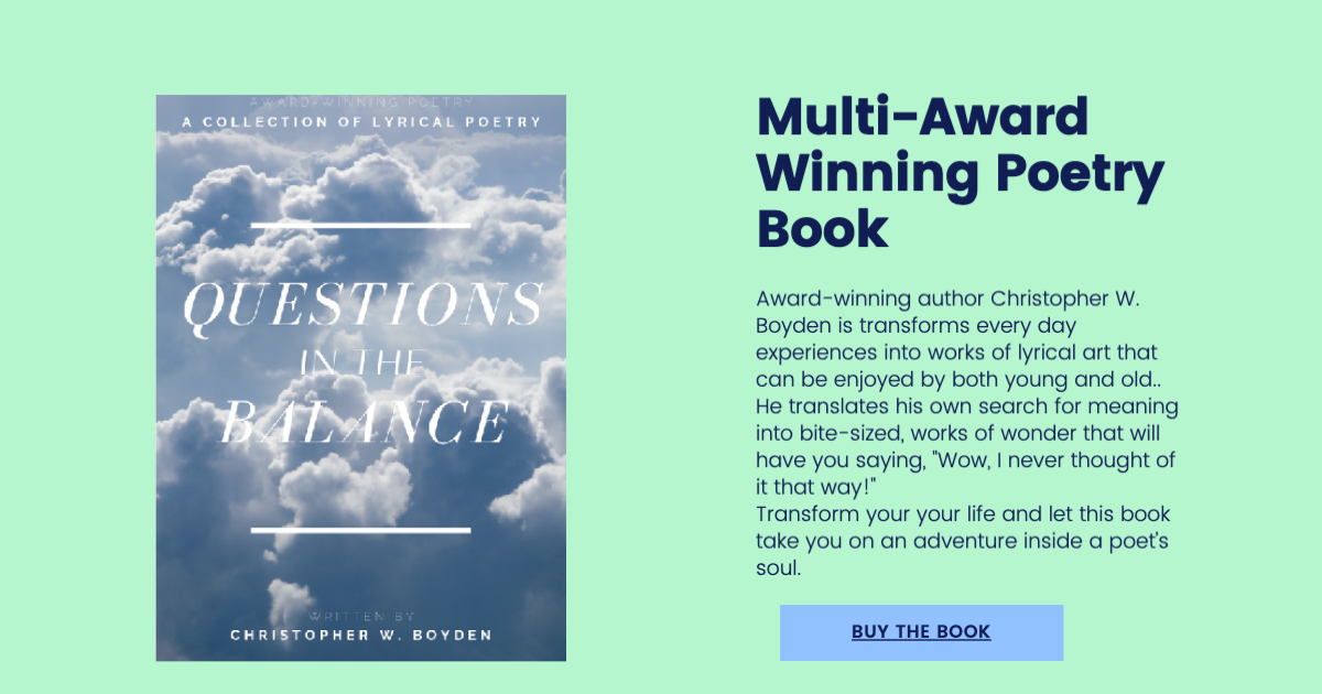 Multi-Award Winning Poetry Book